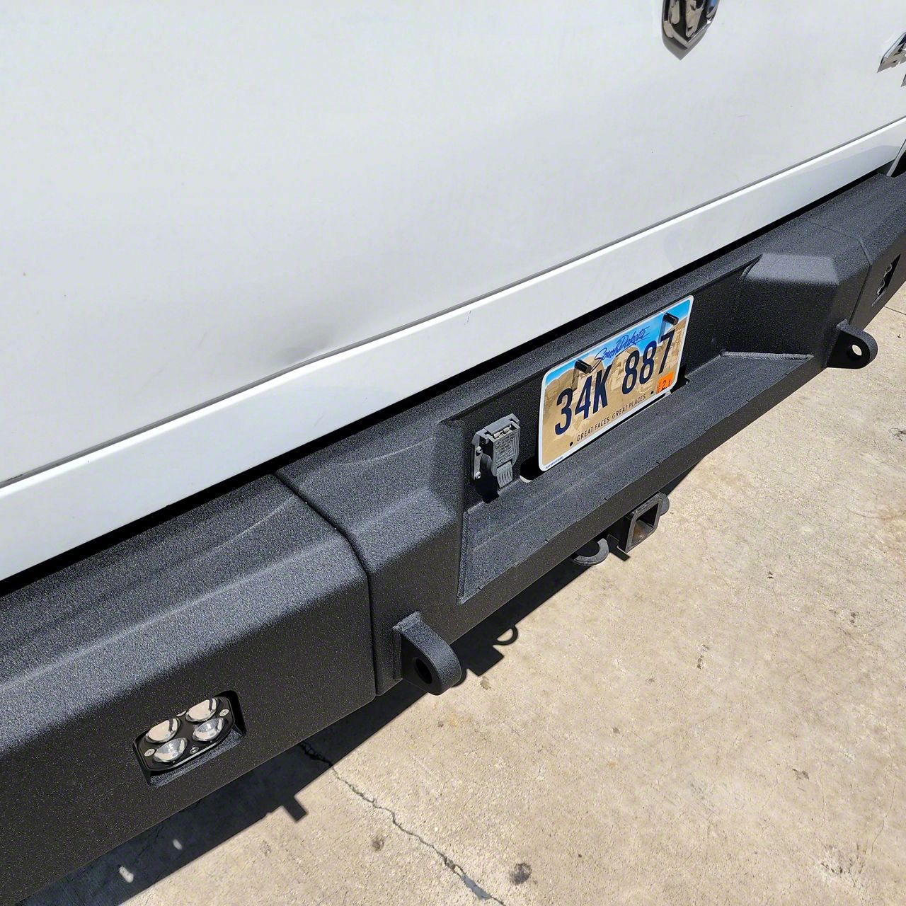 Chassis Unlimited RAM 2500 Attitude Series Rear Bumper; Black Textured ...