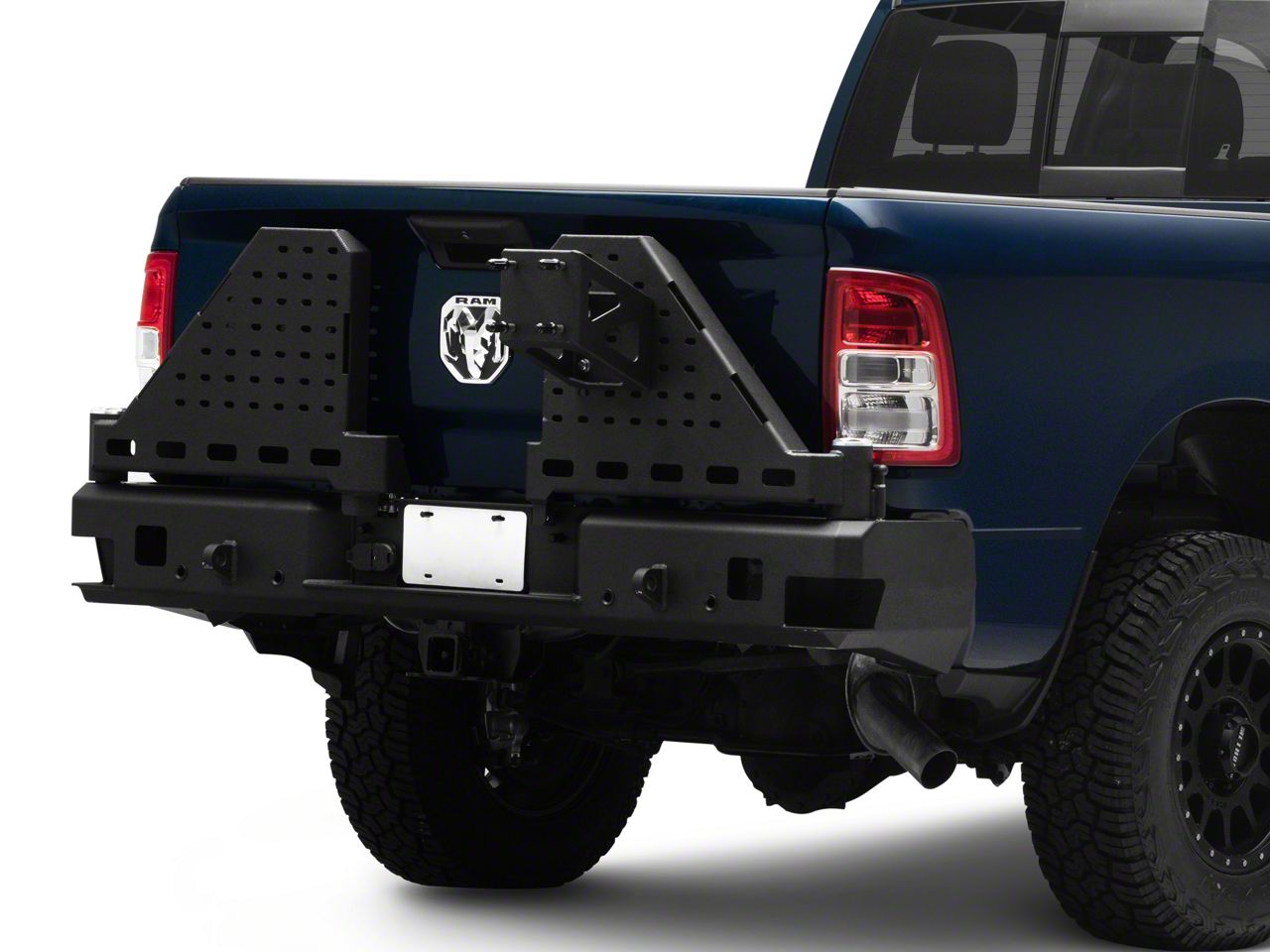 RAM 2500 Octane Series Dual Swing Rear Bumper; Pre-Drilled for Backup ...
