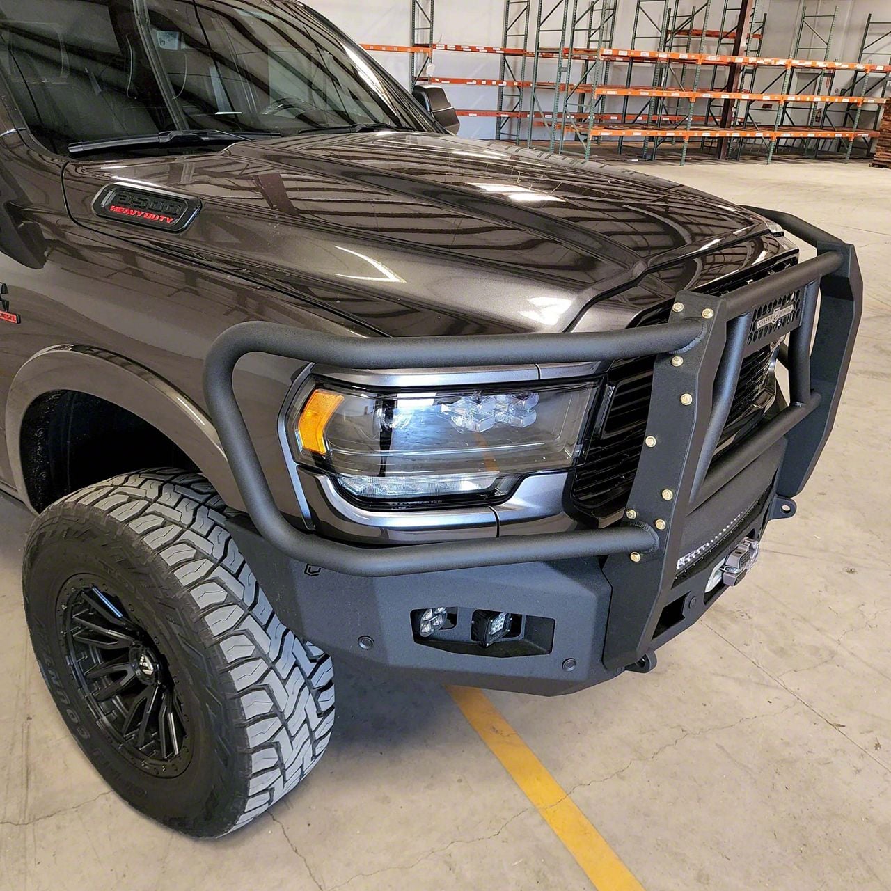 Chassis Unlimited RAM 3500 Attitude Series Winch Front Bumper with ...