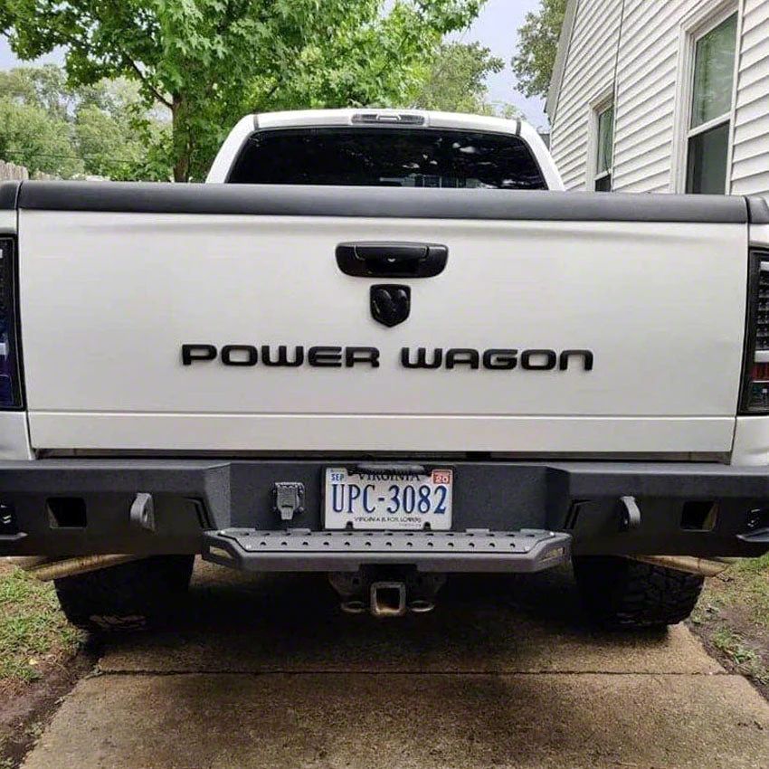 Chassis Unlimited RAM 3500 Octane Series Rear Bumper; Black Textured ...