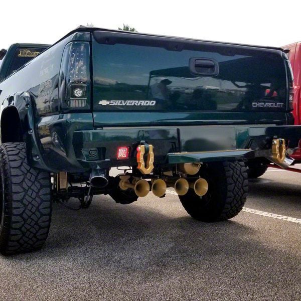 Chassis Unlimited Silverado 1500 Octane Series Rear Bumper; Black ...