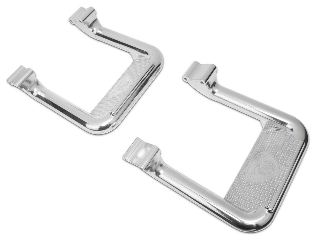 Carr Silverado 1500 Hoop II Side Steps; Polished; Pair 103992 (99-18 ...