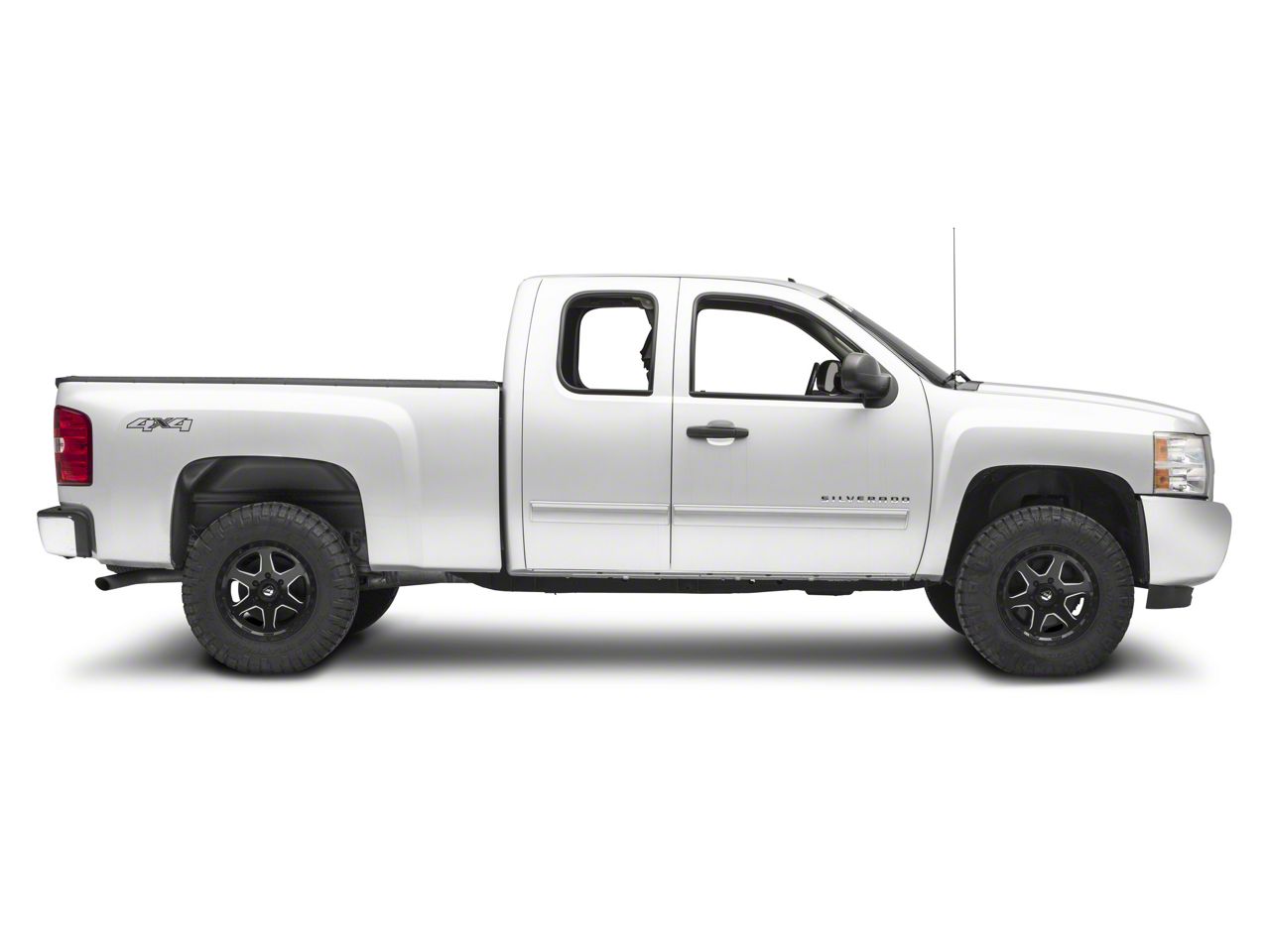 Husky Liners Silverado 1500 Rear Wheel Well Guards; Black 79001 (07-13 ...