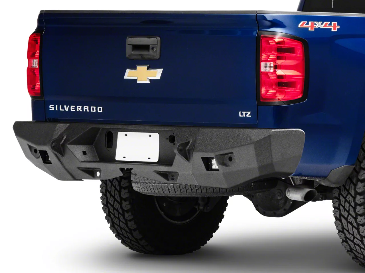 Smittybilt Silverado 1500 M1 Full Width Rear Bumper; Textured Black ...