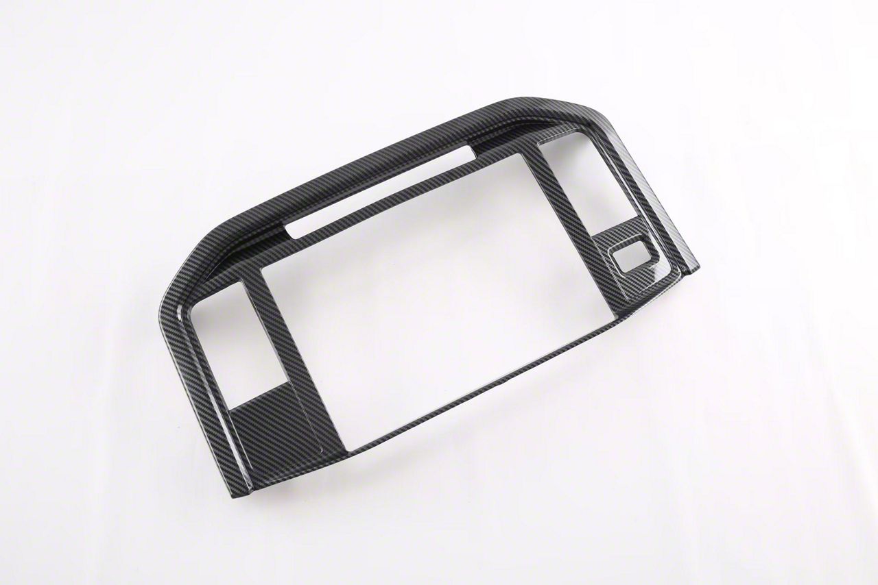 Cobra-Tek F-150 Interior Information System Monitor Cover Trim; Carbon ...