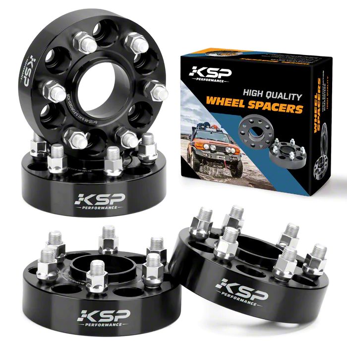Colorado 1.50-Inch Hubcentric Pro Billet Wheel Spacers; Black (15-22 ...