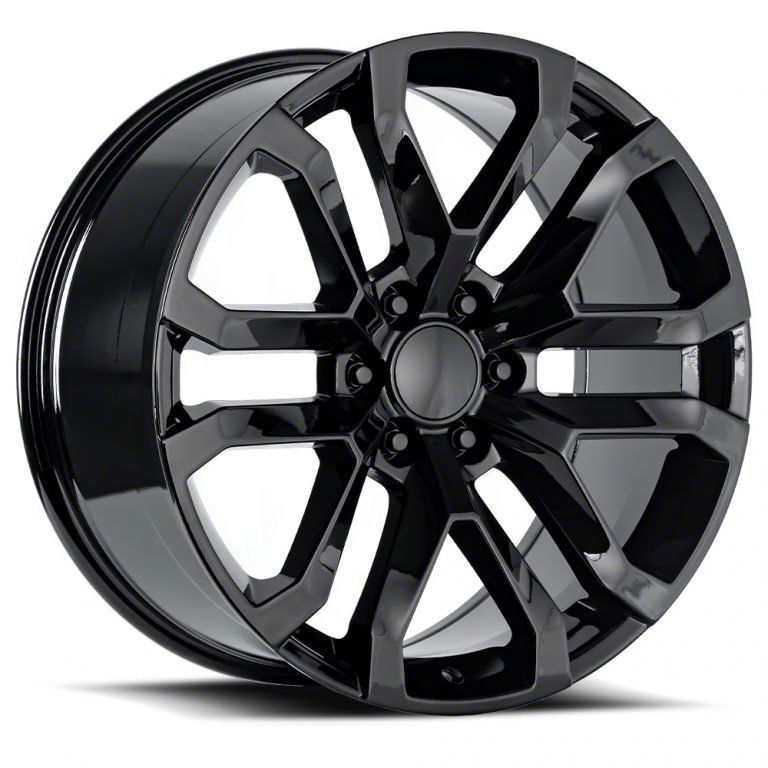 Colorado 2019 Denali Replica Gloss Black 6-Lug Wheel; 22x9; 24mm Offset ...