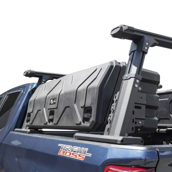 Colorado Bed Rack with Tool Box; Black (15-26 Colorado) - Free Shipping