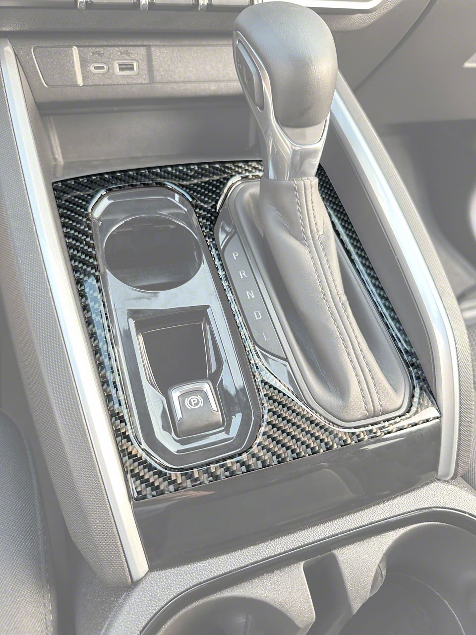 Colorado Center Console Accent Trim; Forged Carbon Fiber (23-26 ...