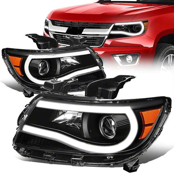 Colorado Full LED U-Tube DRL Projector Headlights with Amber Corners ...