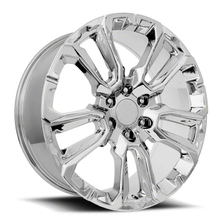 Colorado GM Split 5-Spoke Replica Chrome 6-Lug Wheel; 22x9; 28mm Offset ...