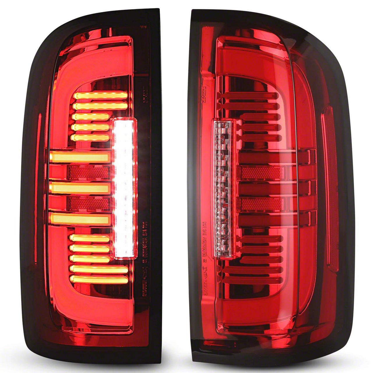 Colorado LED Sequential Tail Lights; Chrome Housing; Red Lens (15-22 ...