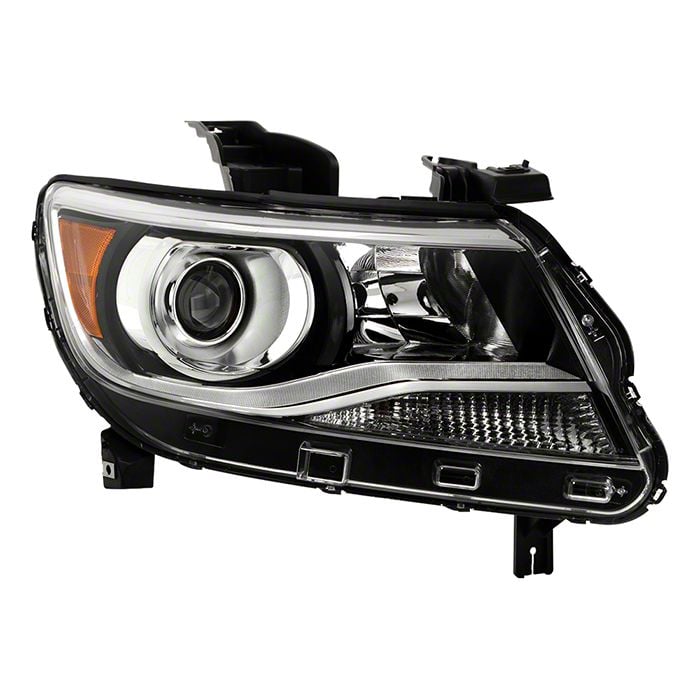 Colorado OEM Style Halogen Projector Headlight; Black Housing; Clear ...