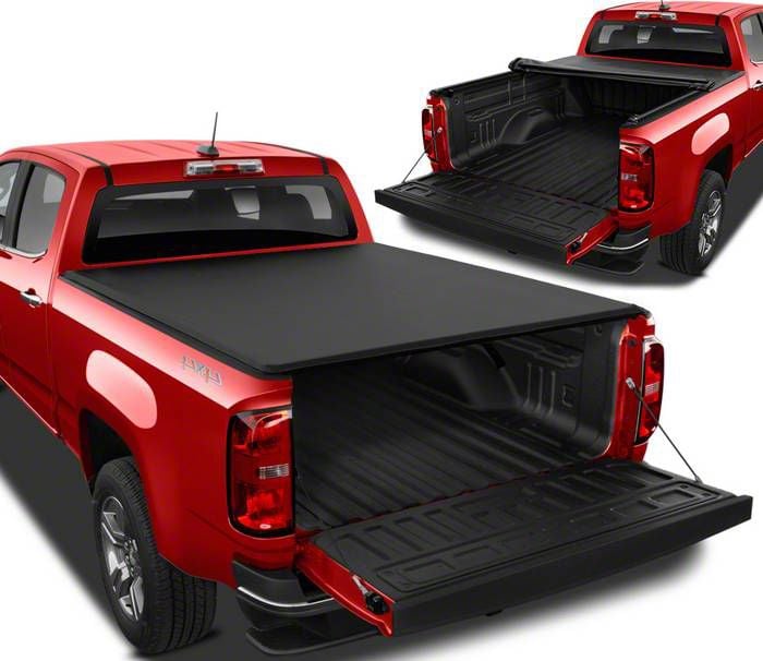 Colorado Roll Up Style Tonneau Cover; Black (15-22 Colorado w/ 5-Foot ...
