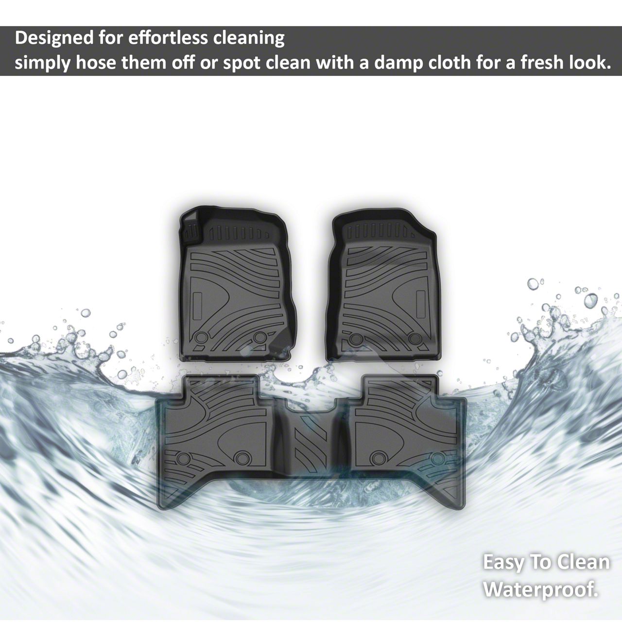 Colorado TOTALINER Heavy Duty Front and Rear Floor Liners; Black (15-22 ...