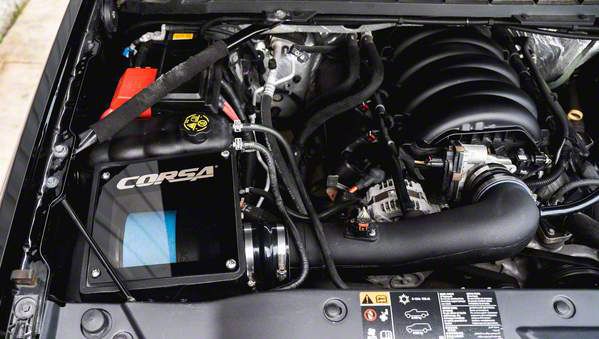Corsa Performance Tahoe Closed Box Cold Air Intake with Donaldson ...