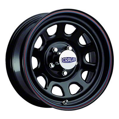 Cragar Silverado 1500 D Window Steel Gloss Black 6-Lug Wheel; 17x8; 0mm ...