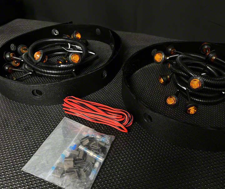 Customs Unlimited RAM 3500 Rocker Running Light Kit; Smoked White ...