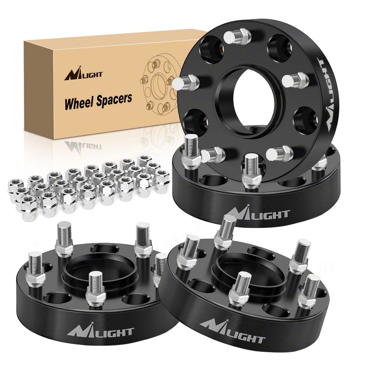 Dakota 1.50-Inch Billet Aluminum Hubcentric 5-Lug Wheel Spacers; Set of ...