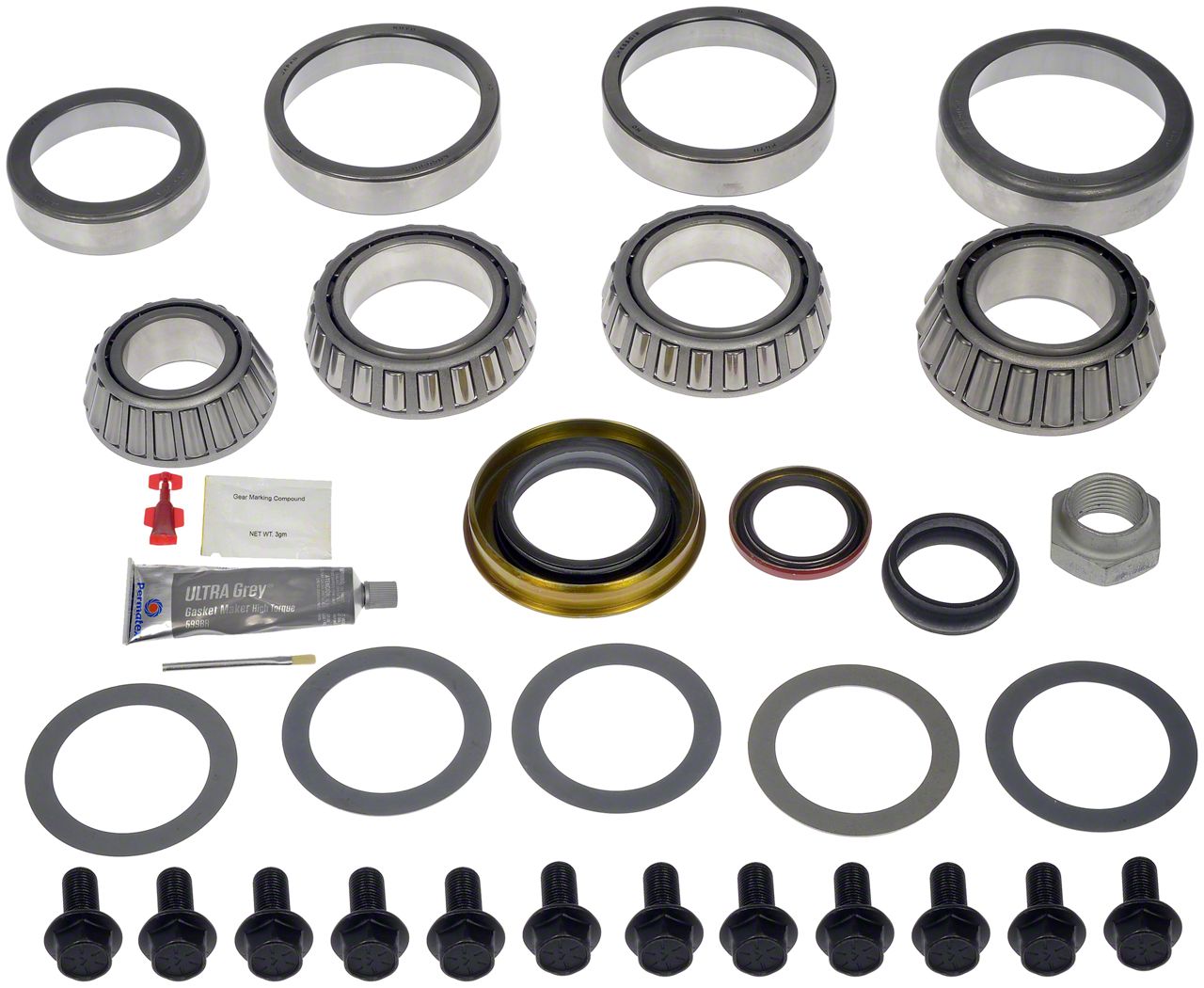 Dakota 8.25-Inch Rear Premium Ring and Pinion Master Bearing with ...