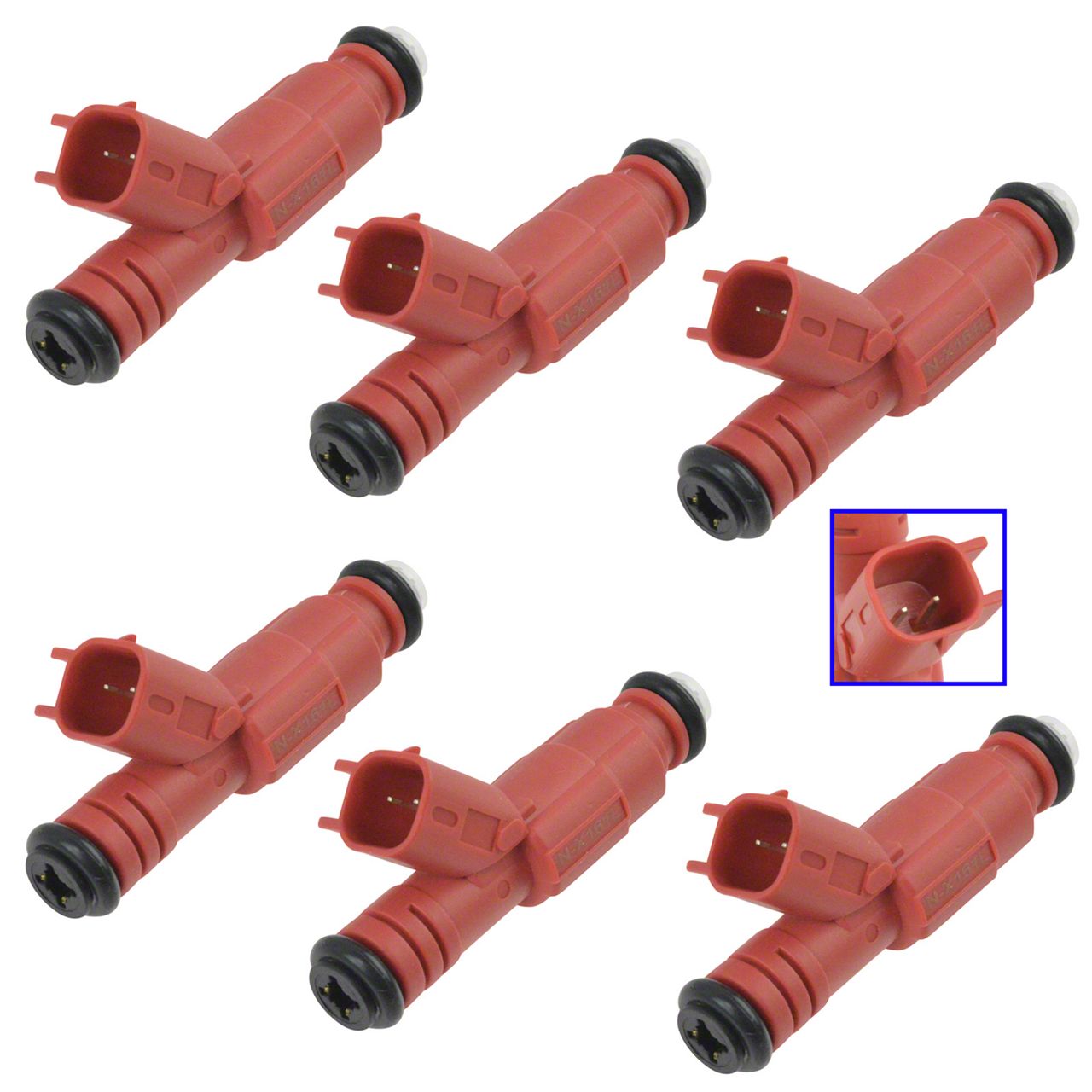 Dakota Fuel Injector Set; 6-Pieces (00-03 3.9L Dakota) - Free Shipping