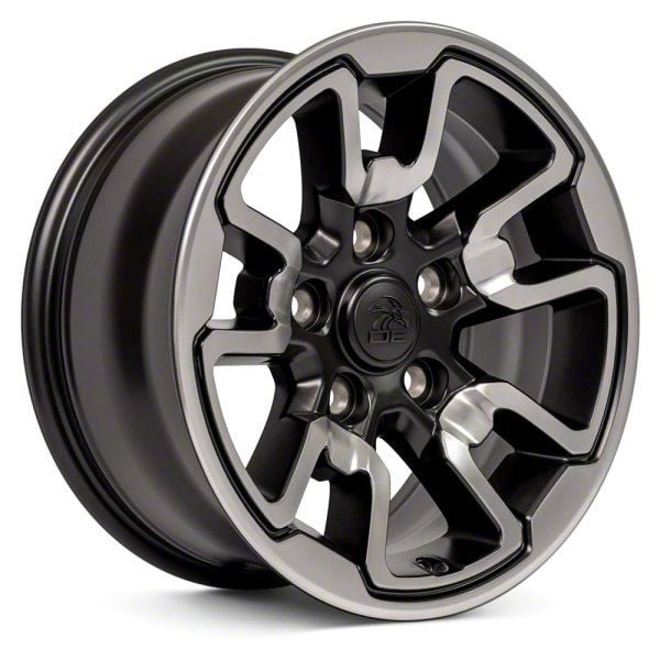 Dakota Rebel Style Polished with Black Inlay 5-Lug Wheel; 17x8; 18mm ...