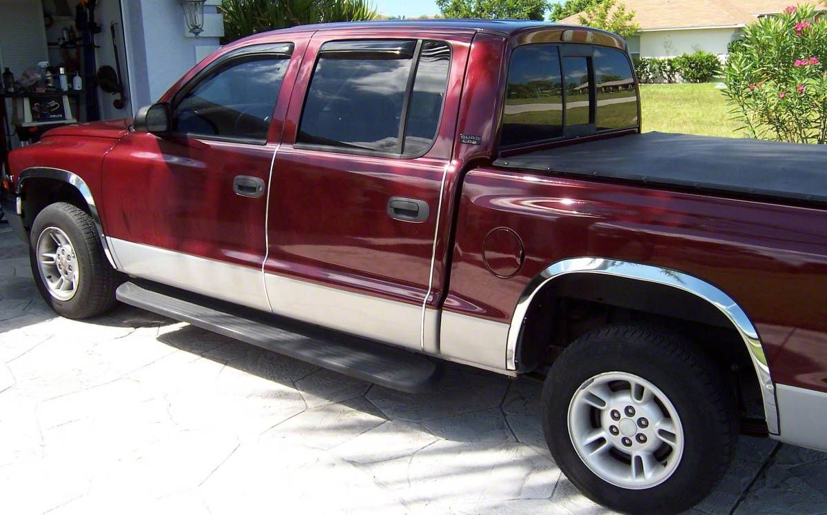 Dakota Wheel Well Fender Trim Molding; Stainless Steel (97-04 Dakota ...