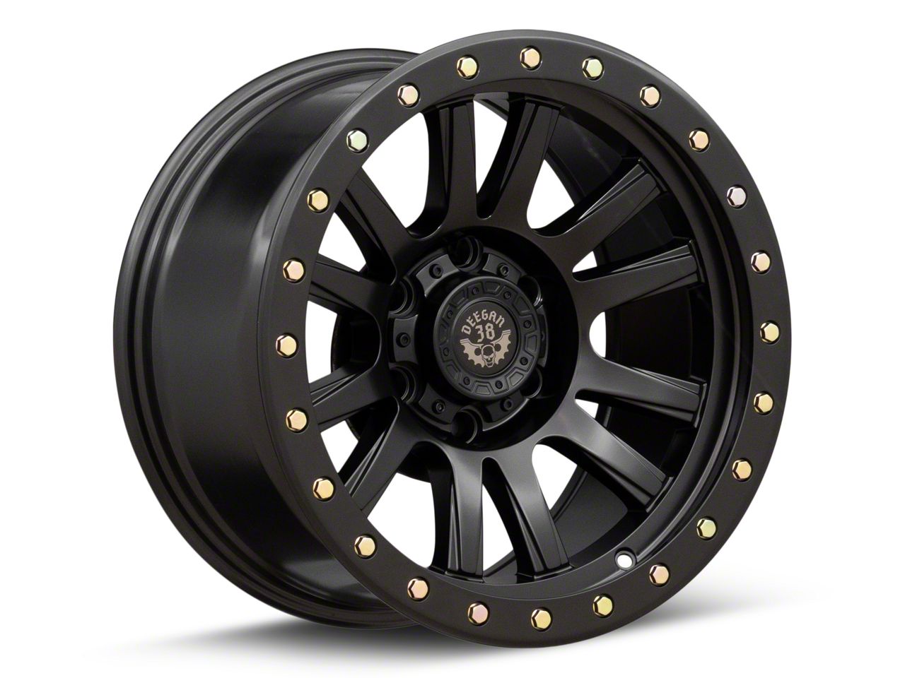Deegan 38 by Mammoth Ranger Ghost Rider Flow Formed Satin Black 6-Lug ...