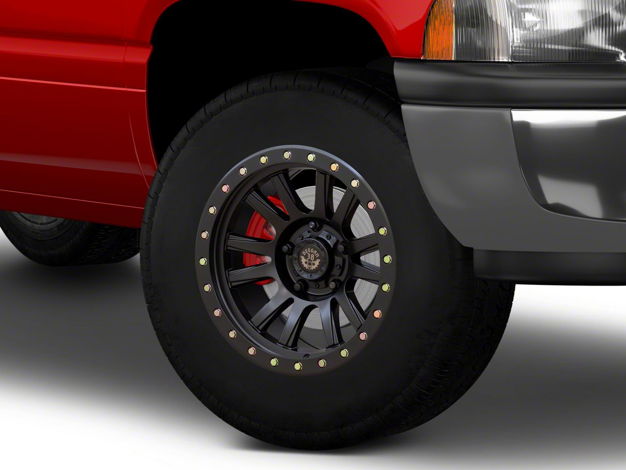 Deegan 38 by Mammoth RAM 1500 Ghost Rider Flow Formed Satin Black 5-Lug ...