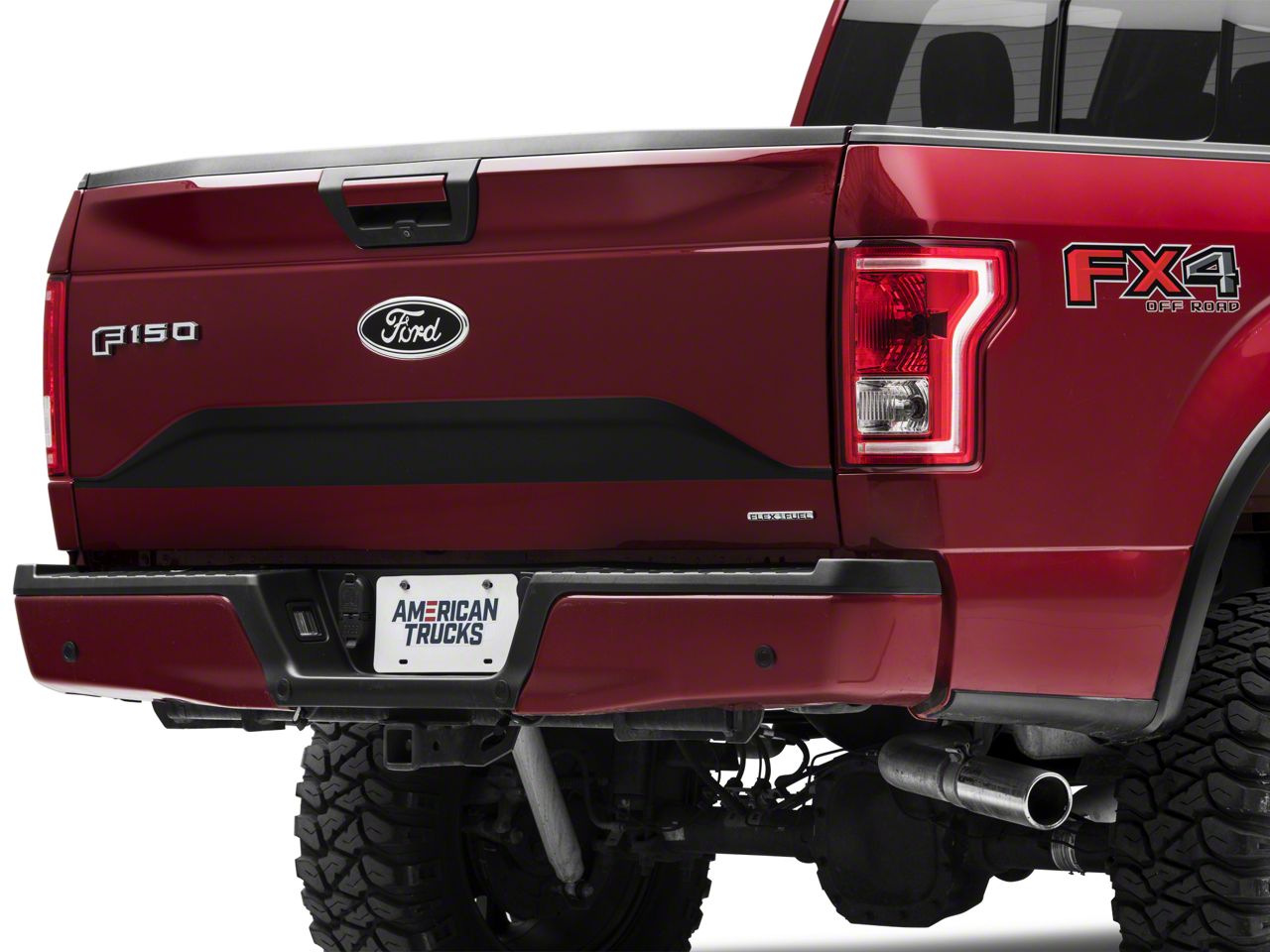 Defenderworx F-150 Ford Oval Tailgate Emblem; Black T534992 (15-20 F-150)