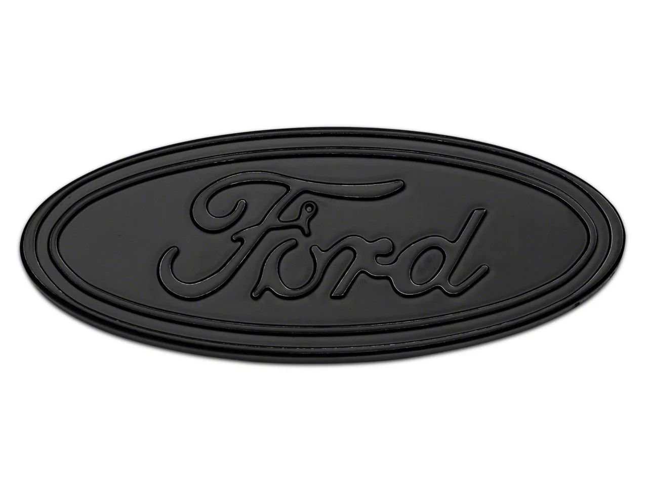 Defenderworx F-150 Ford Oval Tailgate Emblem; Gloss Blackout T534977 ...