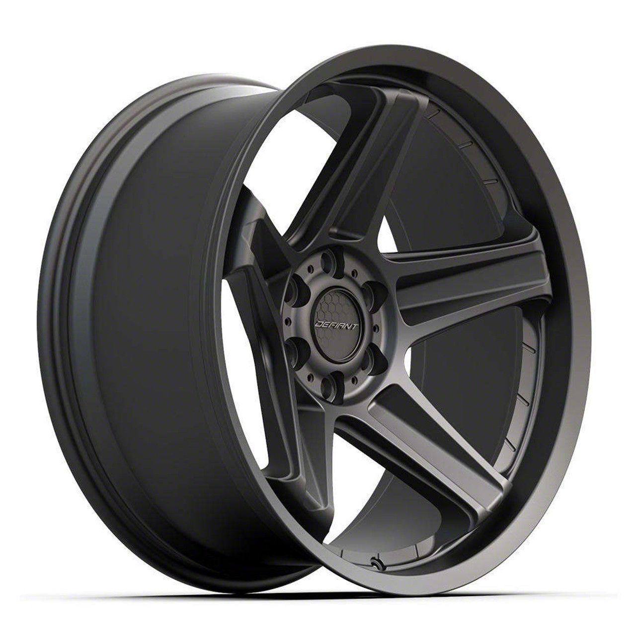 Defiant Wheels Silverado 1500 DF07 Satin Black 6-Lug Wheel; 22x10 ...