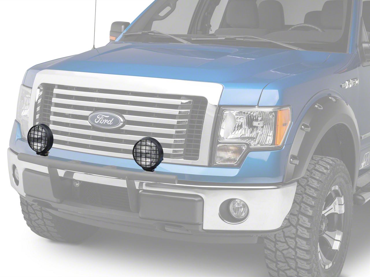 F-150 6-Inch 100 Series Black Thinline Fog Lights; 55 Watt Xenon ...