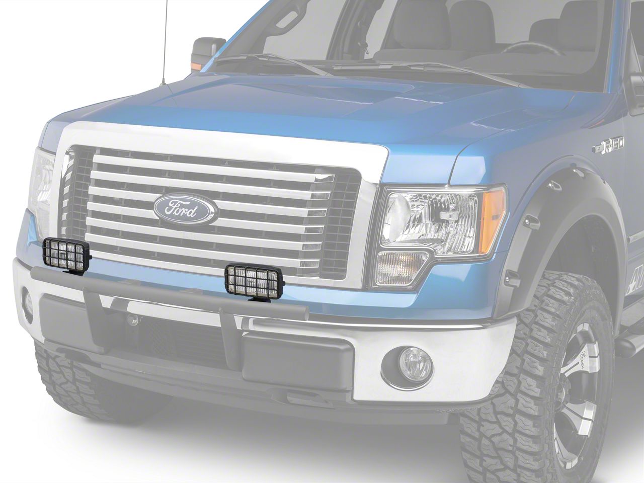 Delta Lights F-150 250 Series Rectangular Fog Lights with Stone Guards ...