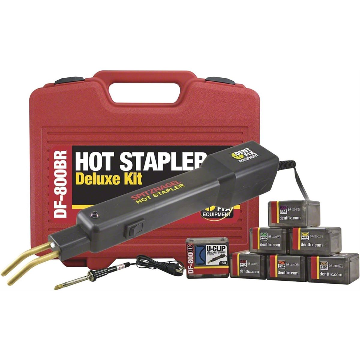 Dent Fix Universal AT Deluxe Hot Stapler Plastic Repair Kit DENDF-800BR ...