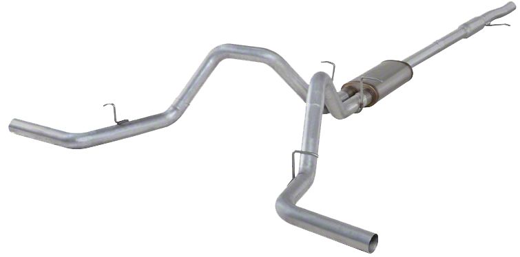 Silverado 1500 3-Inch Aluminized Steel Dual Exhaust System; Side Exit ...