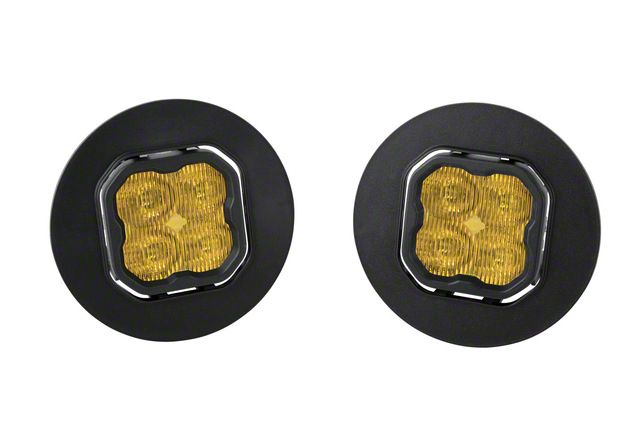 Diode Dynamics Sierra 1500 SS3 Pro Type GM-5 LED Fog Light Kit; Yellow ...