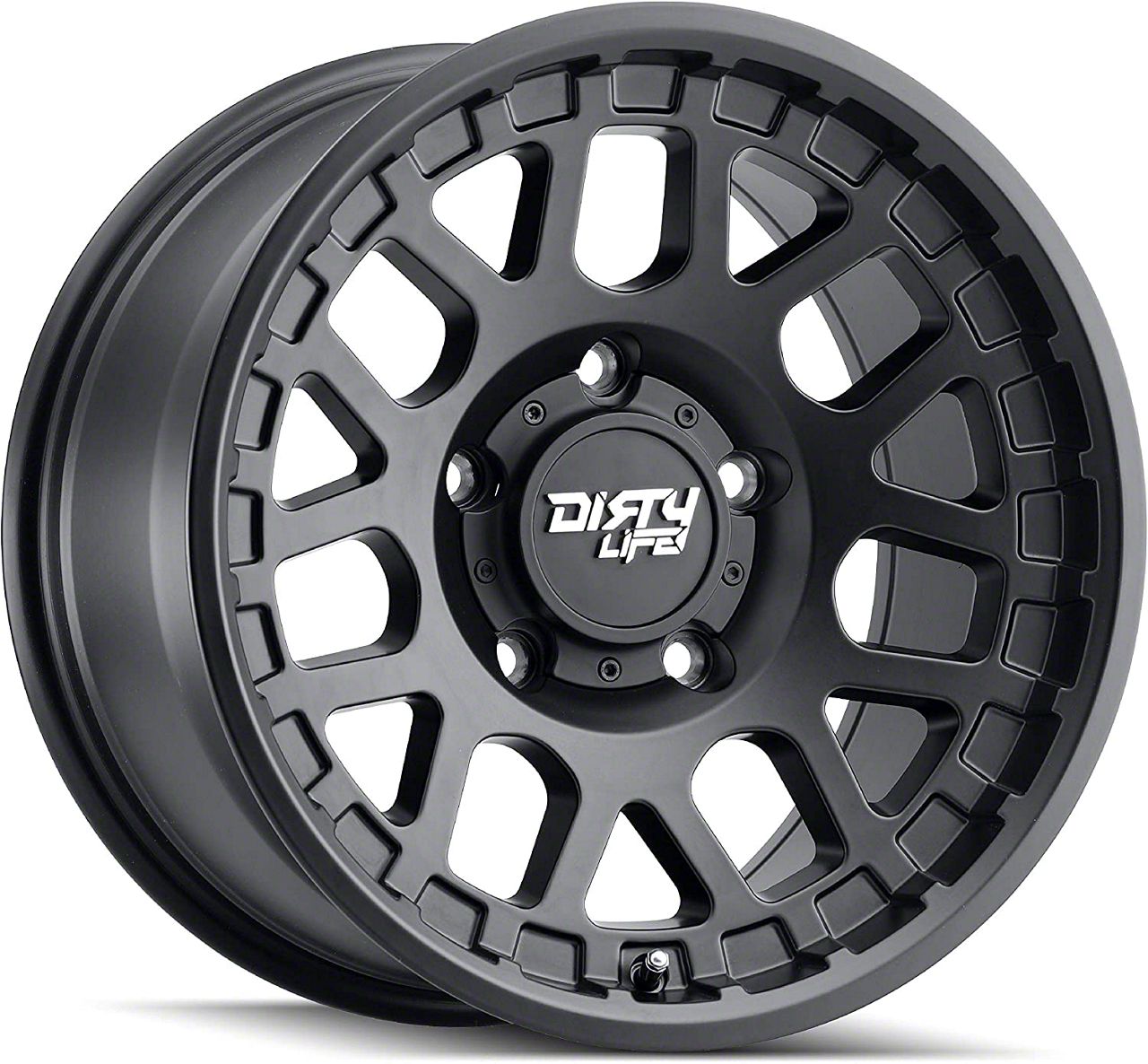 Dirty Life Yukon Mesa Matte Black 6-Lug Wheel; 17x9; -12mm Offset 9306 ...