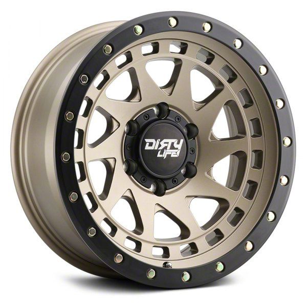 Dirty Life Canyon Enigma Pro Satin Gold 6-Lug Wheel; 17x9; -38mm Offset ...