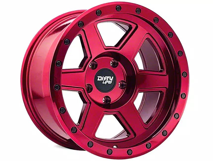 Dirty Life F-150 Compound Crimson Candy Red 6-Lug Wheel; 17x9; -12mm ...