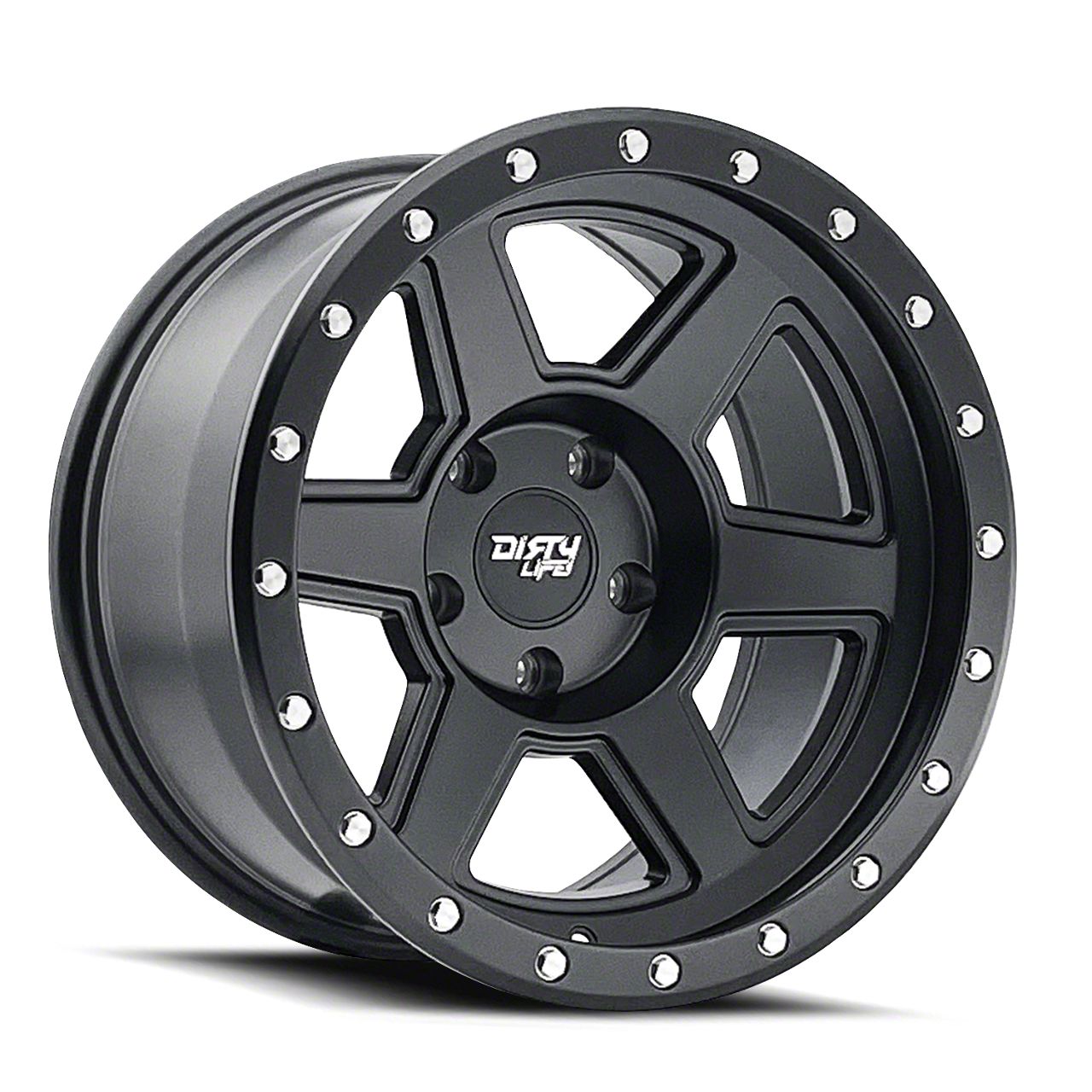 Dirty Life RAM 1500 Compound Matte Black 8-Lug Wheel; 17x9; -38mm ...