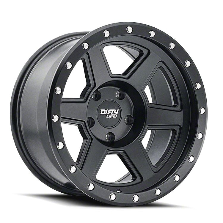 Dirty Life Yukon Compound Matte Black 6-Lug Wheel; 22x10; -12mm Offset ...