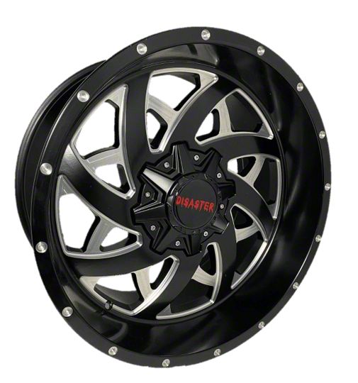 Disaster Offroad Silverado 1500 D94 Gloss Black Milled 6-Lug Wheel ...