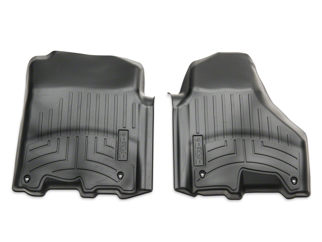 Weathertech RAM DigitalFit Front Rear Floor Liners Black R101289 09 18 RAM 1500 Quad Cab Crew Cab
