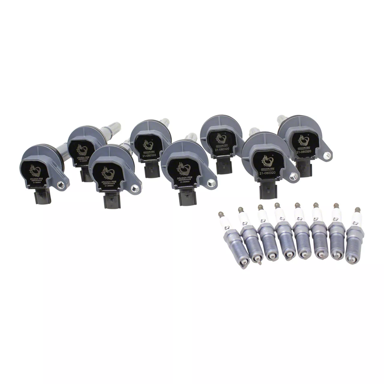 Dragon Fire Performance F-150 Ignition Tune Up Kit; Black Kit-1583 (11-Early 16 5.0L F-150 ...