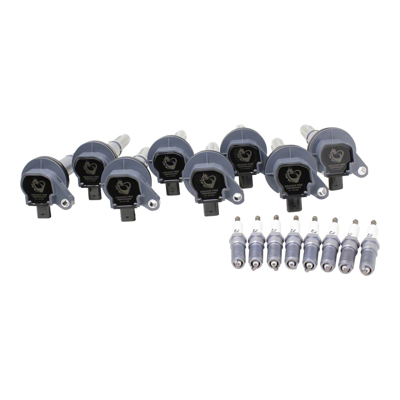 Dragon Fire Performance F-150 Ignition Tune Up Kit; Black Kit-1584 (Late 16-17 5.0L F-150 ...