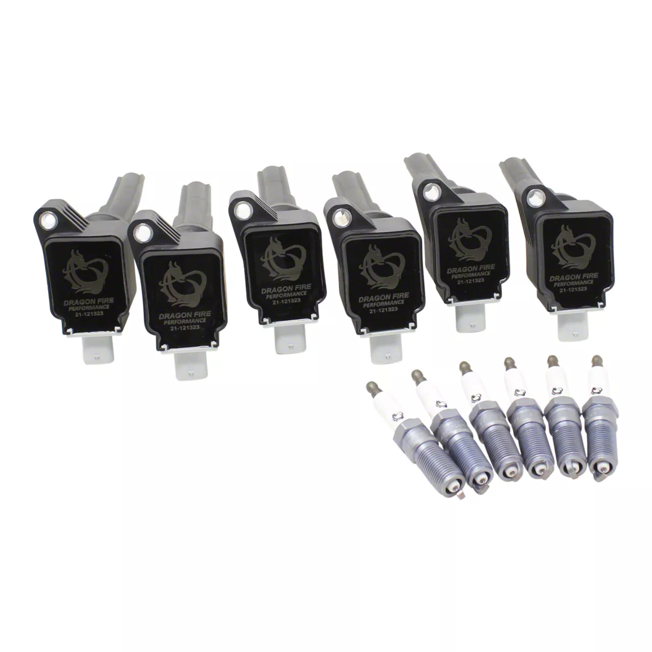 Dragon Fire Performance F-150 Ignition Tune Up Kit; Black Kit-1589 (17-21 3.5L EcoBoost F-150 ...
