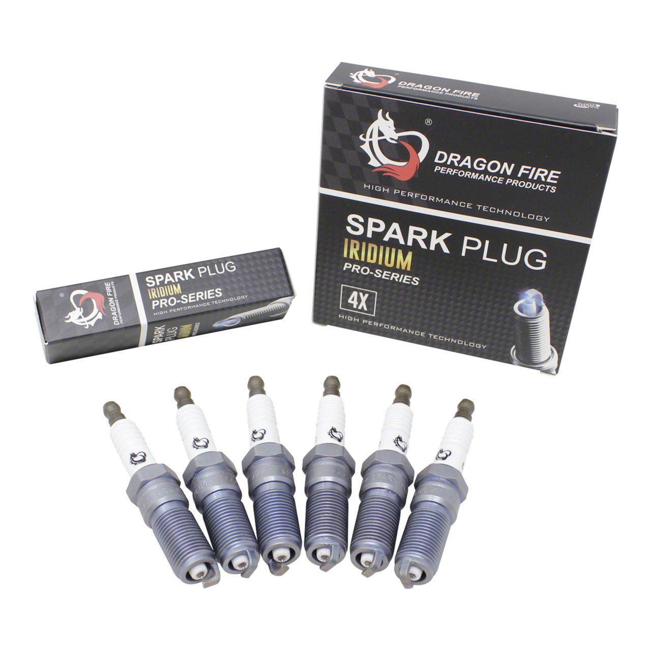 Dragon Fire Performance F-150 Iridium Spark Plugs DFSP1012x6 (11-14 3.7L F-150; 15-17 3.5L V6 F ...