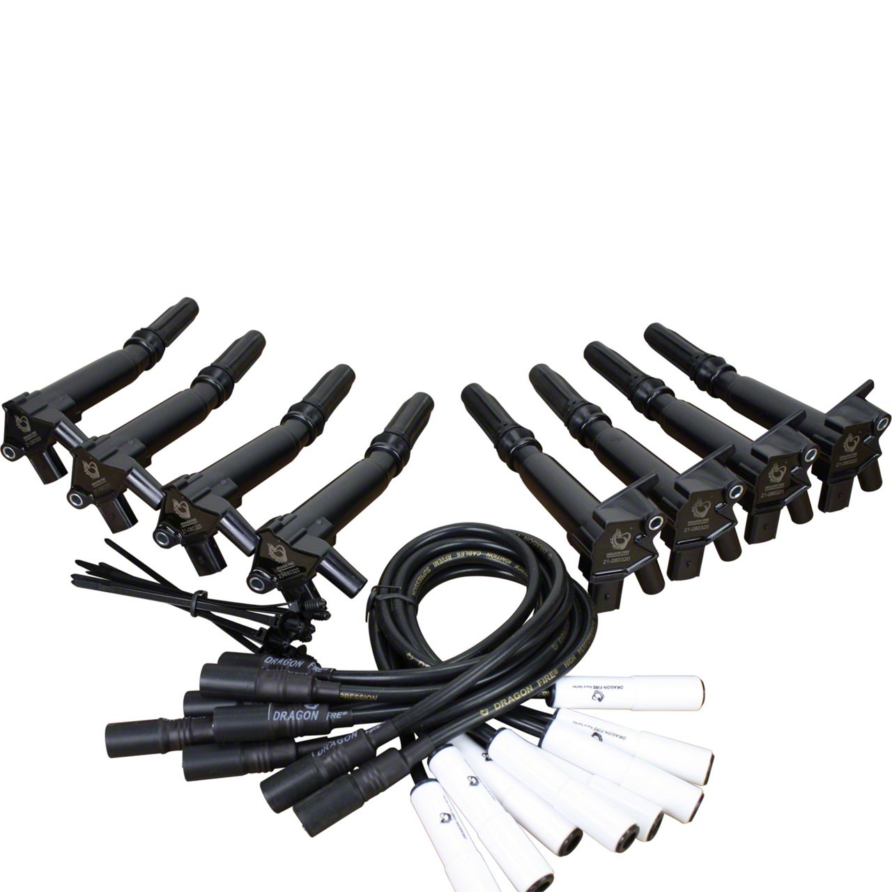 Dragon Fire Performance F-250 Super Duty Ignition Tune Up Kit; Black Kit-1241 (11-17 6.2L F-250 ...