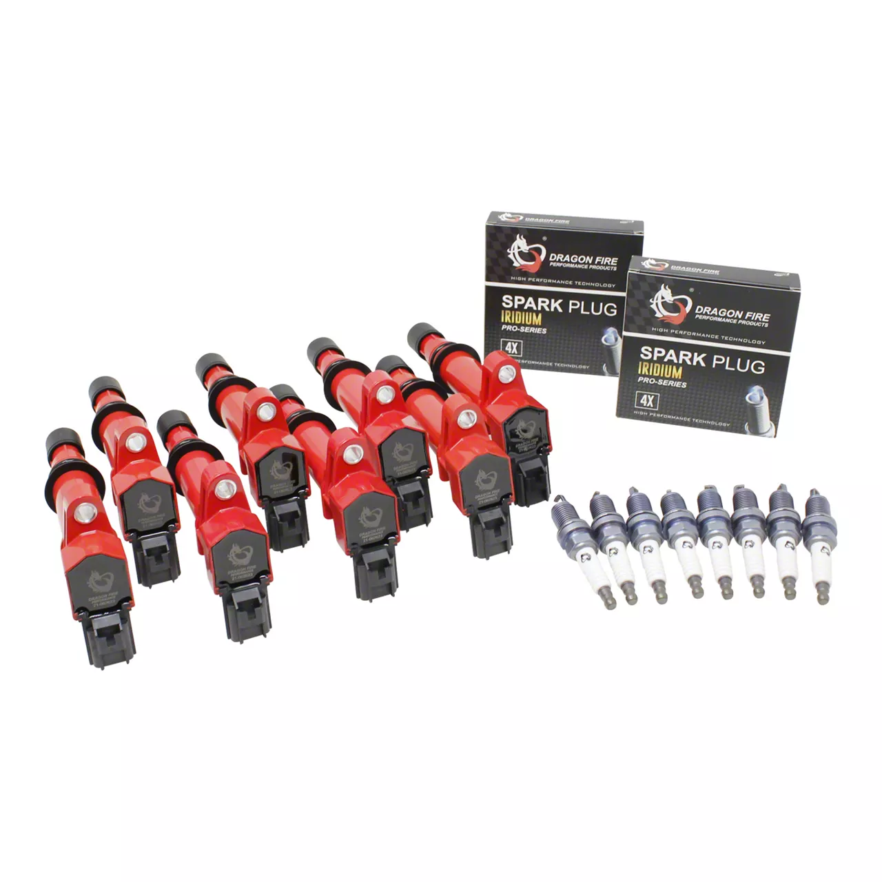 Dragon Fire Performance RAM 1500 Ignition Tune Up Kit; Black Kit-1587 (02-08 4.7L RAM 1500 ...